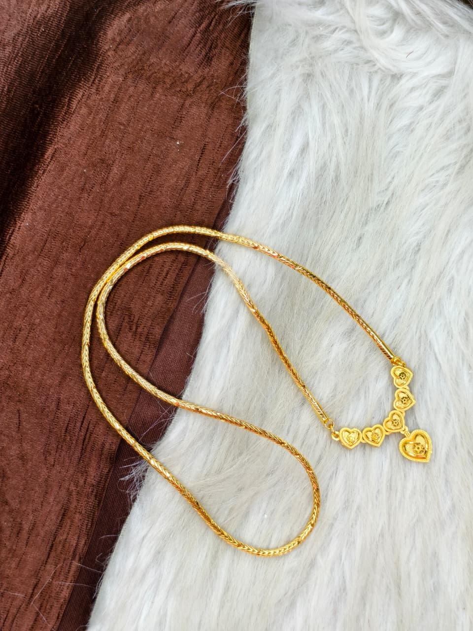 Pendant Dollar Chain Matte Finish Chain – Gold Plated Jewellery for W ...